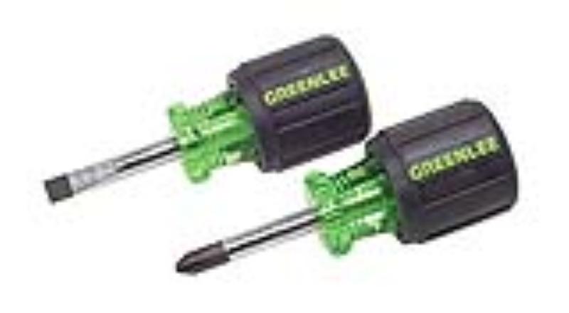 greenlee 0153 04C screwdriver set 2 pc stubby | Atlantic Hardware Supply
