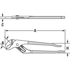 channellock 422 422 95 v jaw tongue groove plier | Atlantic Hardware Supply