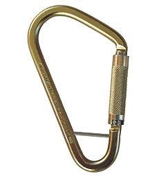 Steel Carabiner, 2" Gate Opening, Auto-Locking, Captive Pin, ANSI Z359 ...